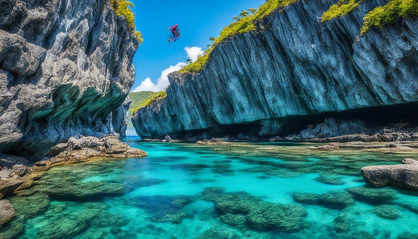Cliff Jumping at Magpupungko Rock Pools, Siargao