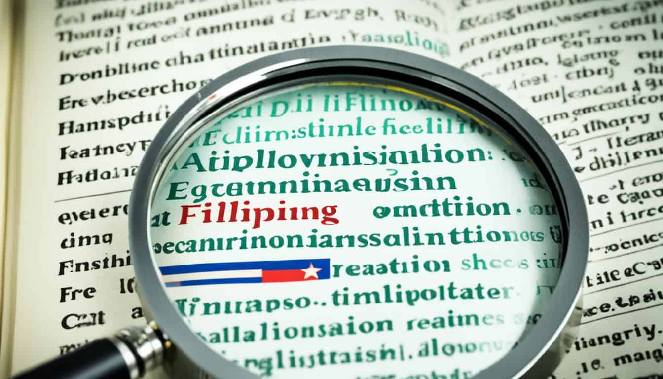 Accurate Filipino Translation to English Services